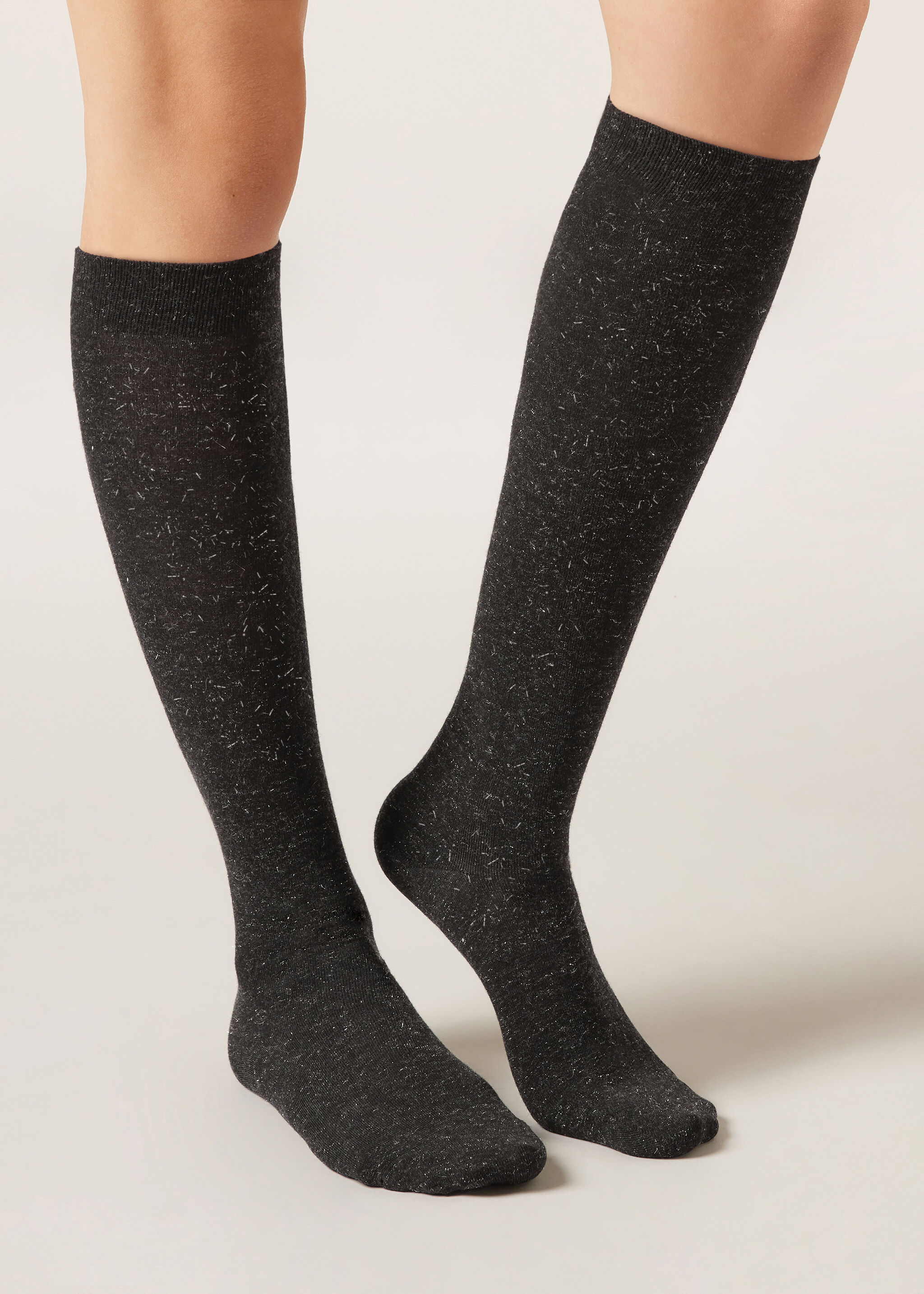 Glitter Long Socks with Cashmere - Calzedonia