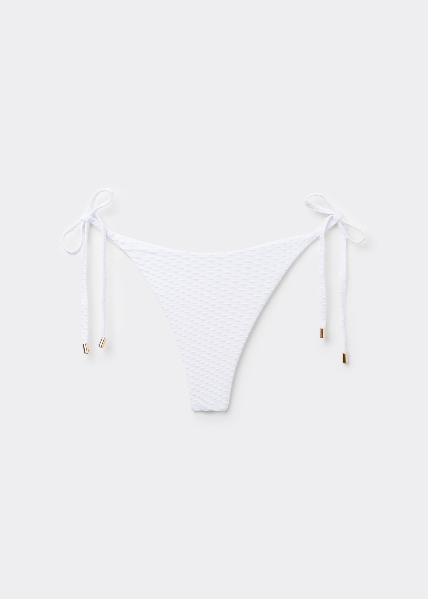 Brazilian String Swimsuit Bottoms White Waves - Brazilian - Calzedonia