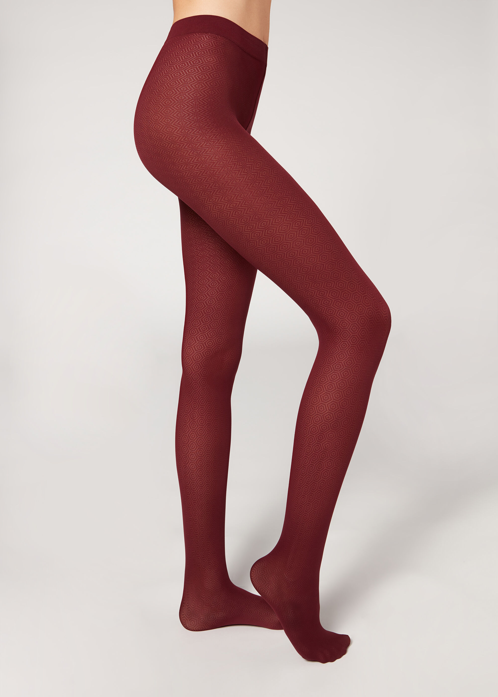 Hexagon Opaque 60 Denier Eco Tights - Calzedonia