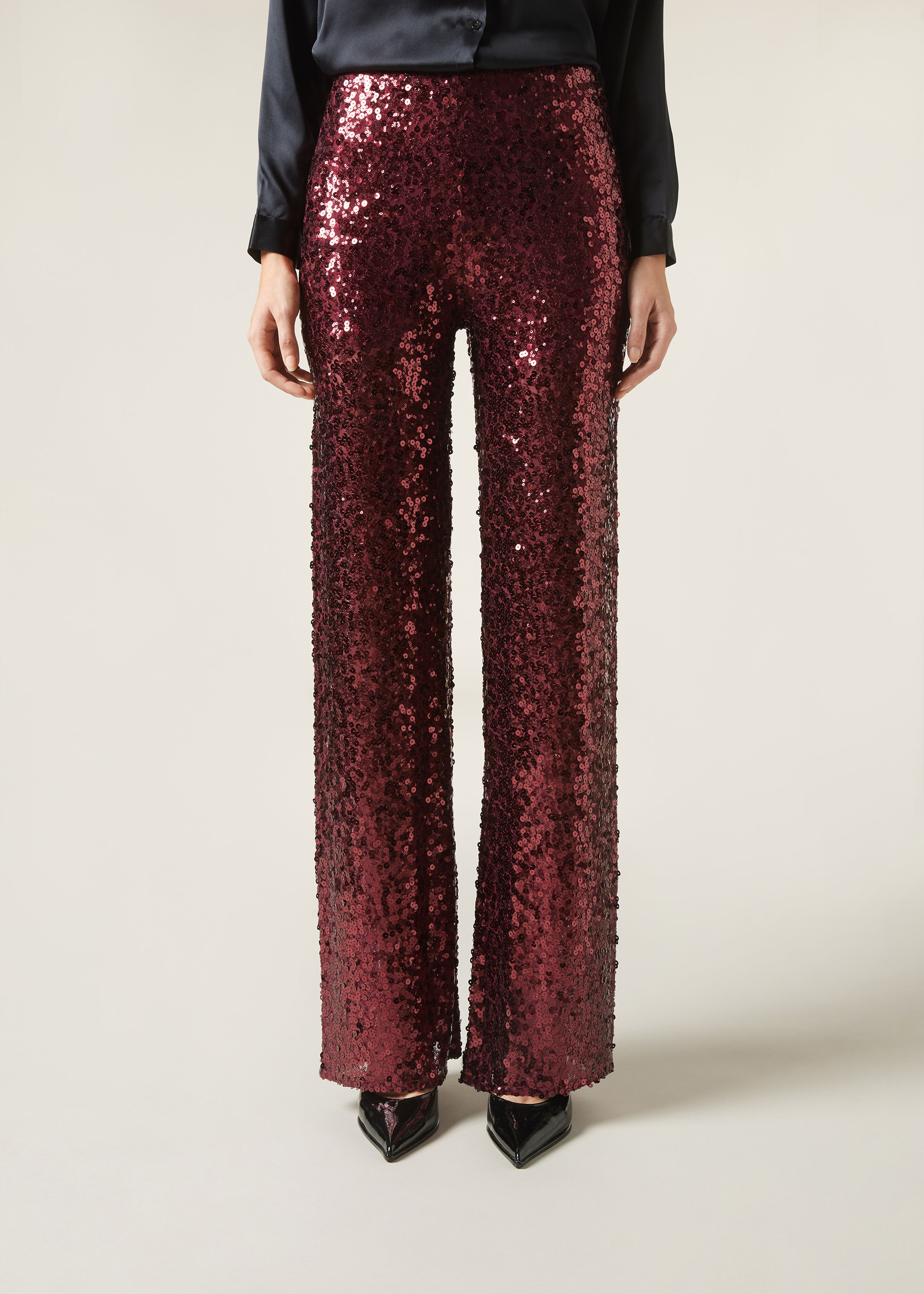 Sequin Palazzo Trousers - Leggings and Trousers - Calzedonia