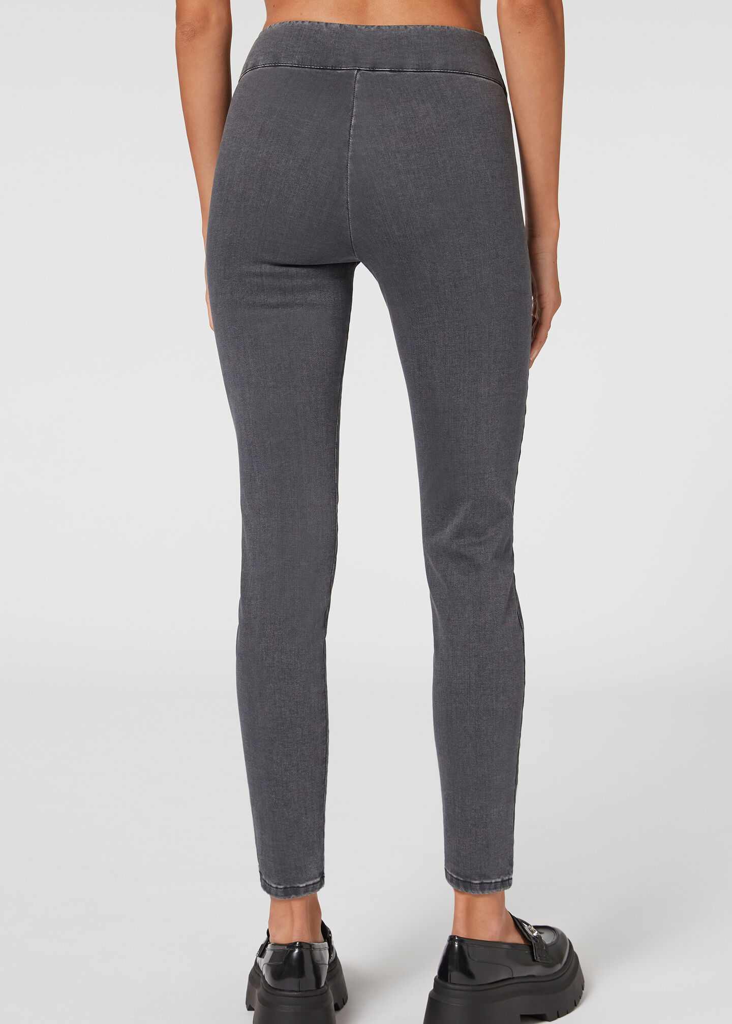 High Waist Skinny Denim Leggings - Leggings and pants - Calzedonia