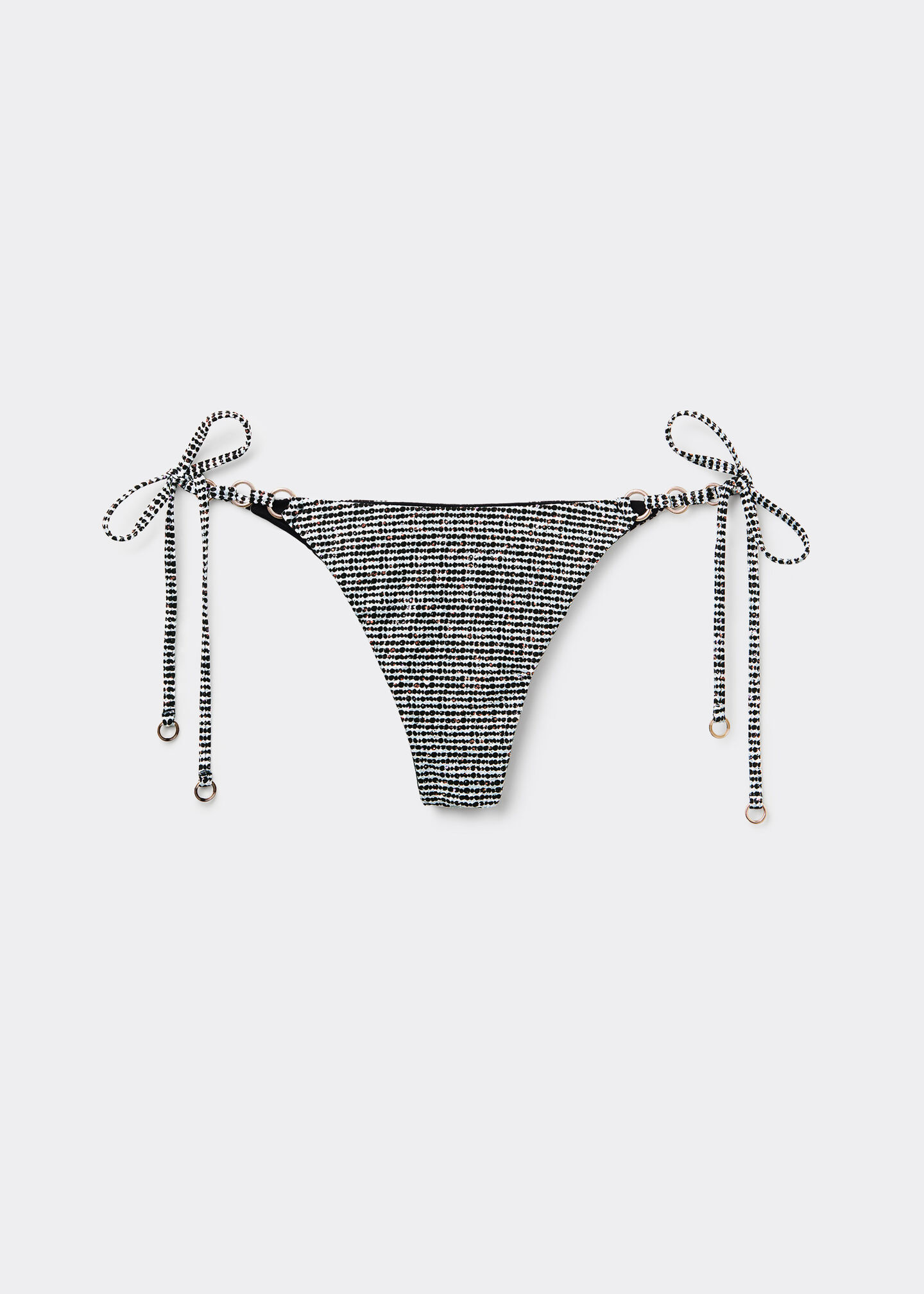 Brazilian String Swimsuit Bottom Black Dots - Brazilian - Calzedonia