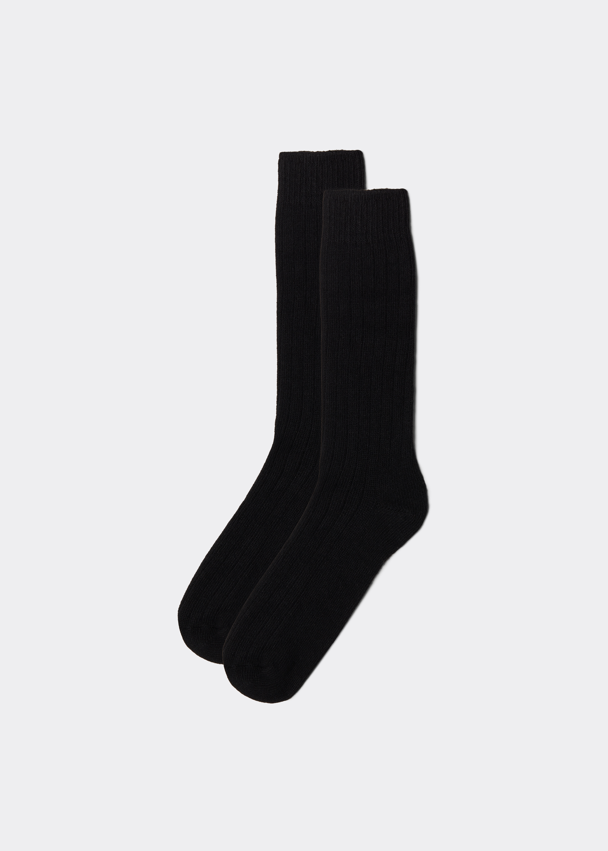 Men’s Ribbed Crew Socks with Wool and Cashmere - Crew socks - Calzedonia