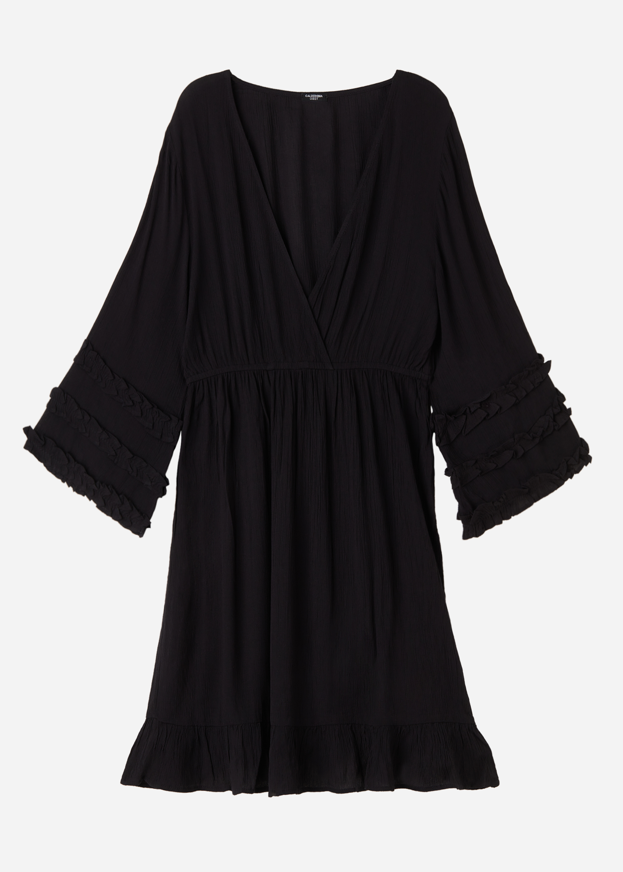 V-neck Dress with Ruffles - Beachwear - Calzedonia