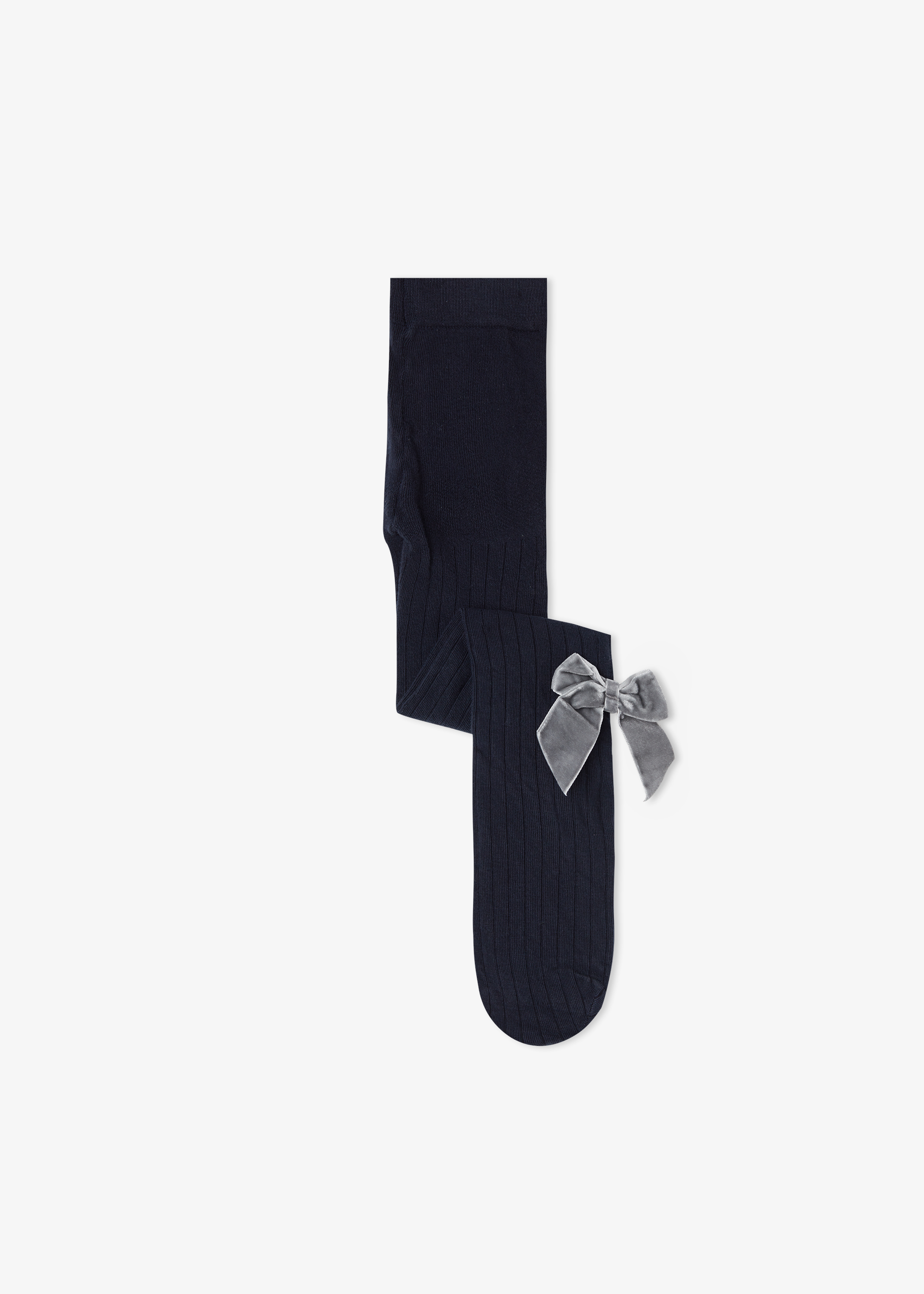 Collant en Coton avec Nœud en Velours pour Fille - Calzedonia