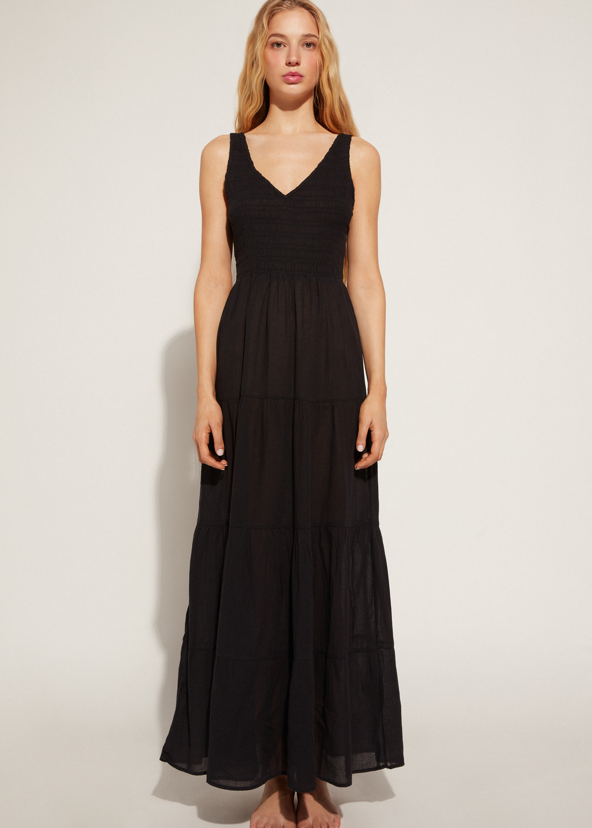 Long Dress with Ruffled Skirt - Swimwear - Calzedonia
