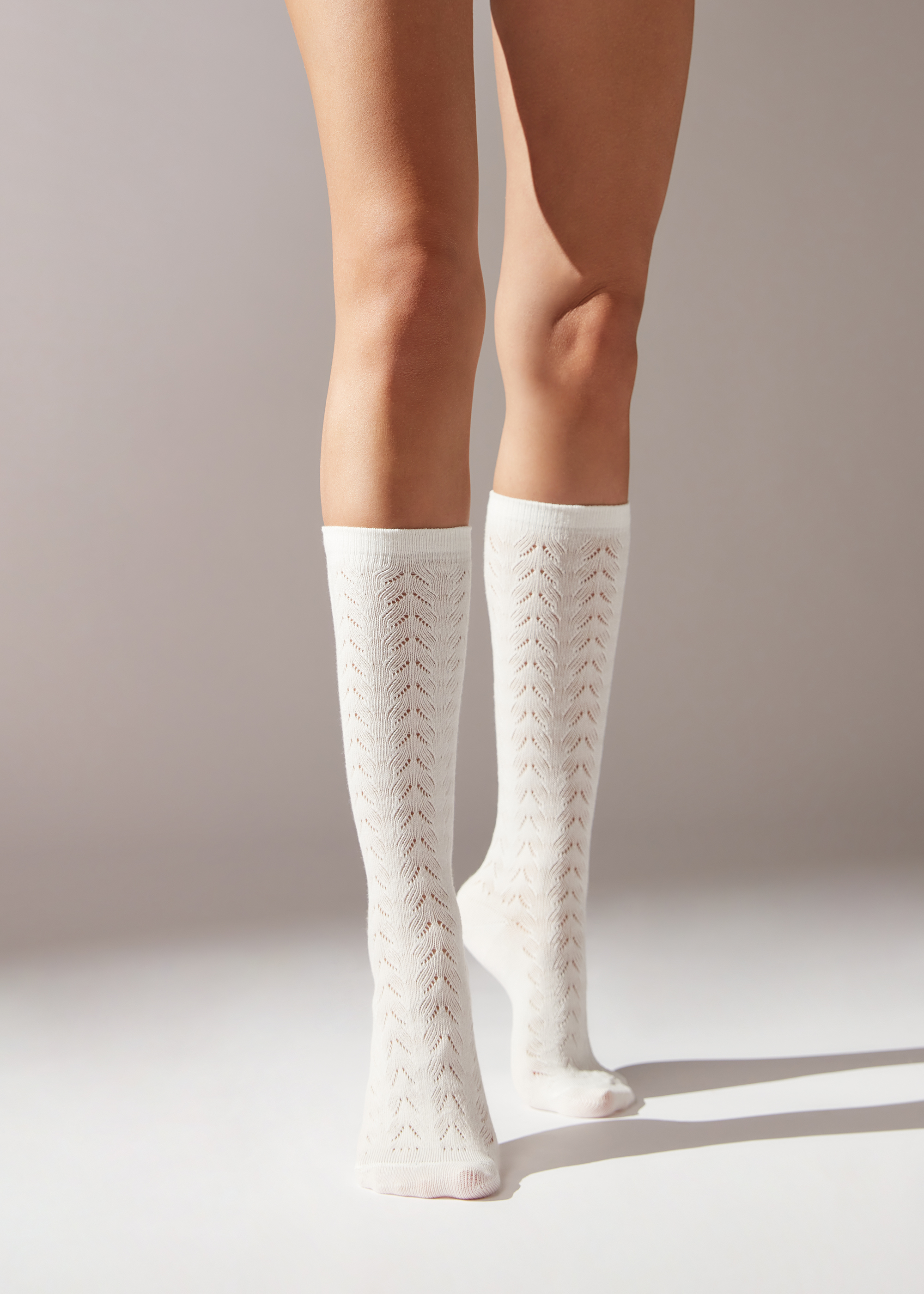 Chaussettes longues à 3/4 ajourées - Chaussettes hautes - Calzedonia