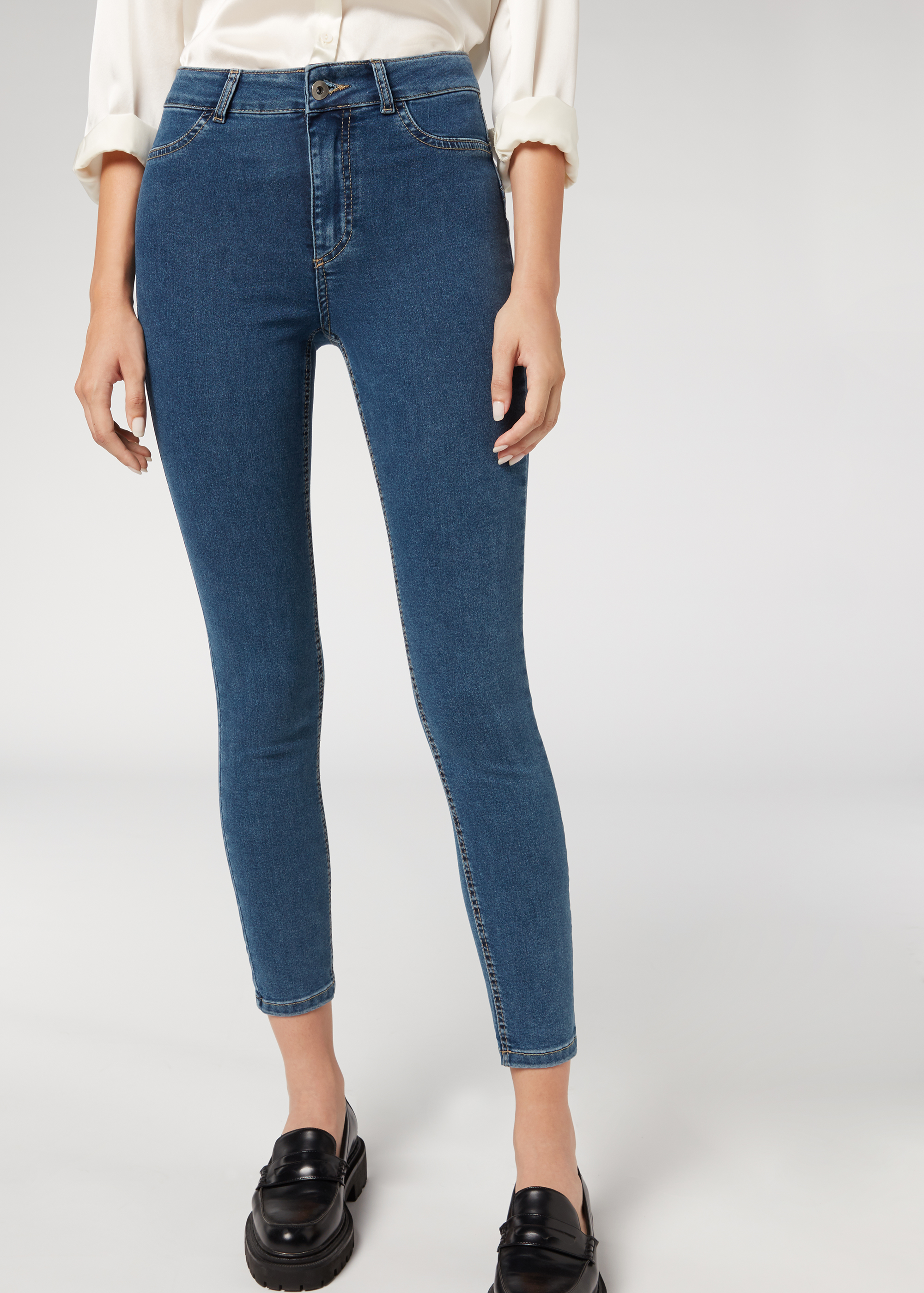 Push-up and soft touch jeans - Calzedonia