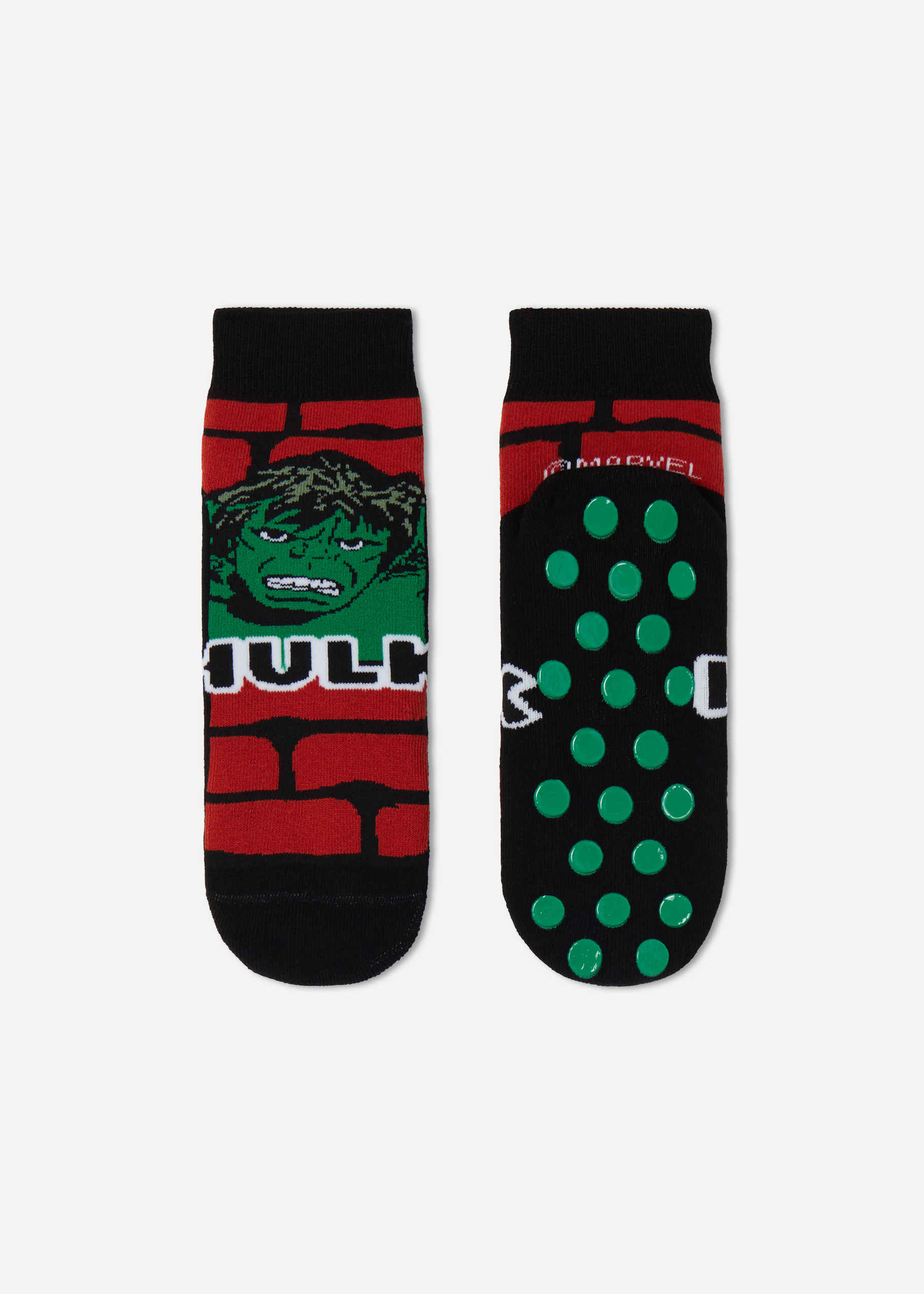 Kids’ Marvel Pattern Non-Slip Ankle Socks - Non-Slip Socks - Calzedonia