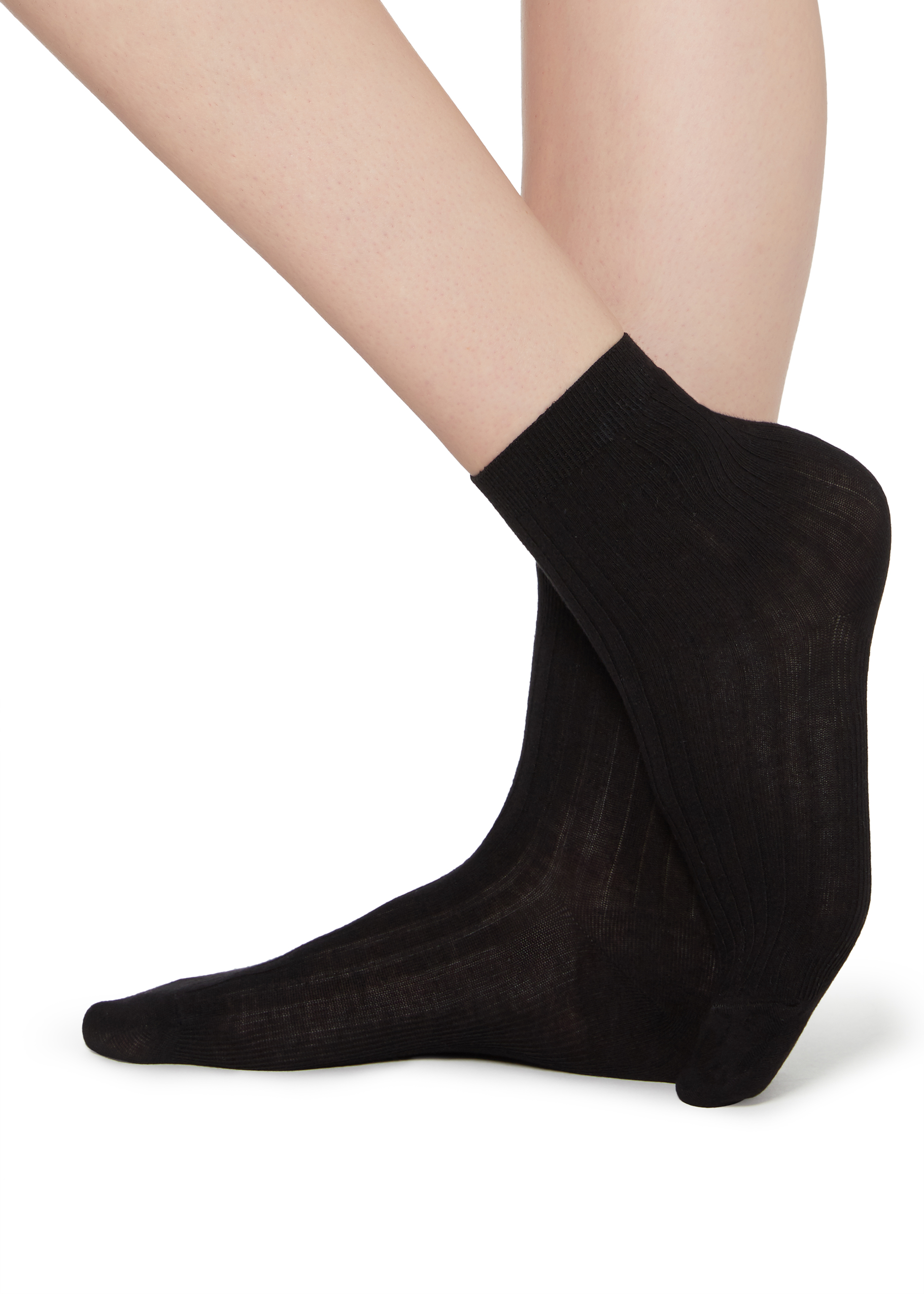 Calzini Corti a Coste in Cotone e Cashmere - Calzedonia