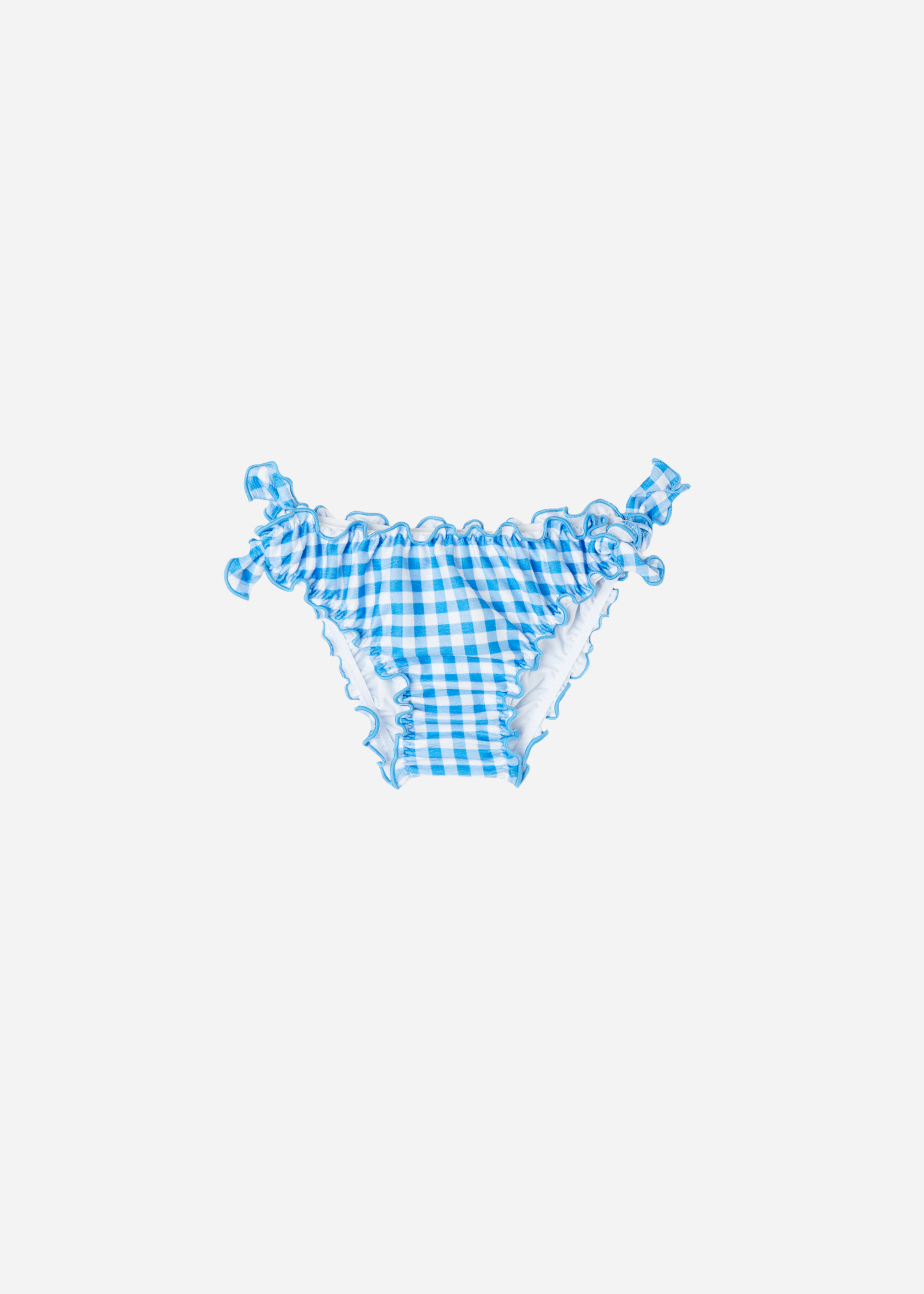 Bikini Bottoms Girls Vichy Delicate Blue Calzedonia