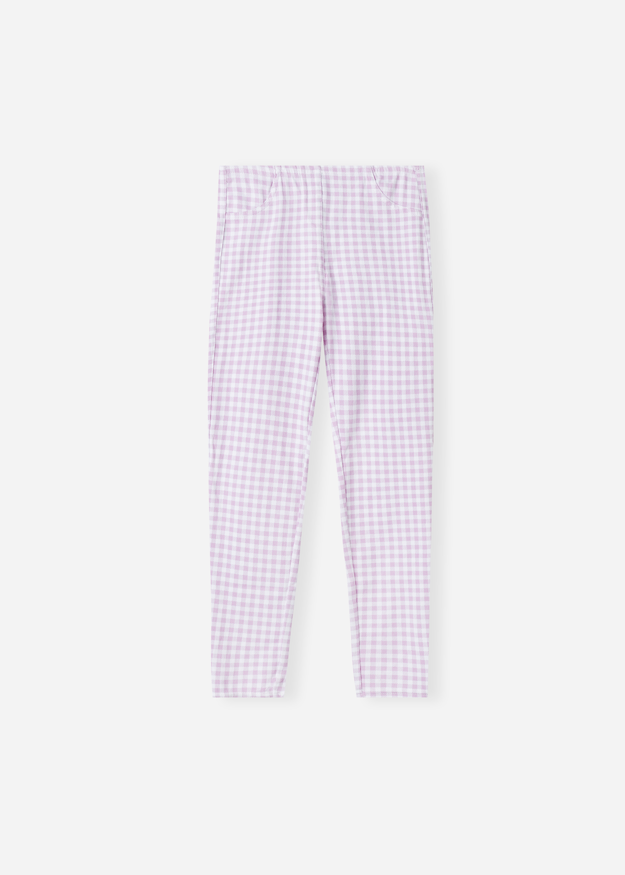 Girls Vichy Print Denim Leggings Calzedonia