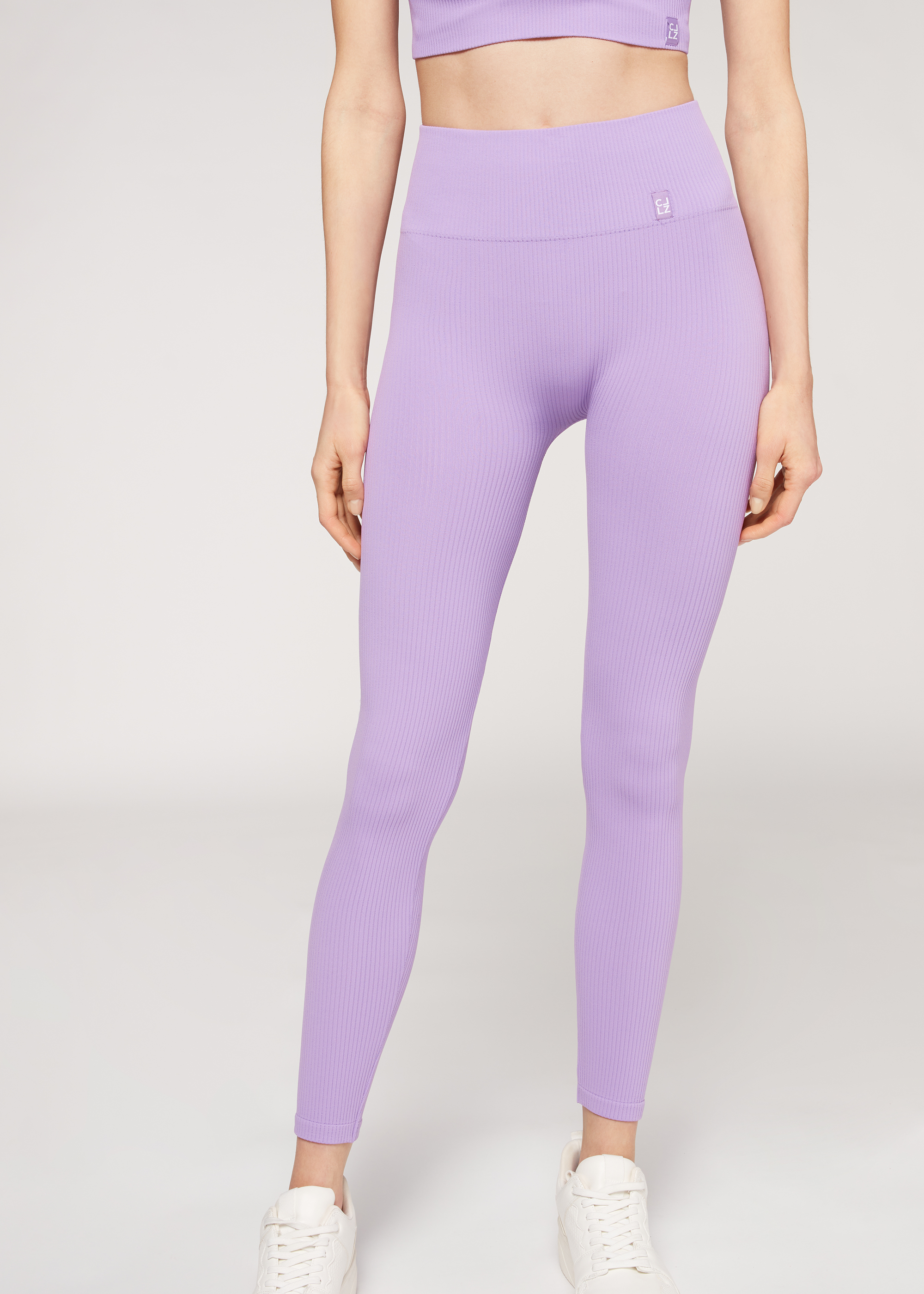 Seamless Fine Ribbed Sports Leggings - Leggings - Calzedonia