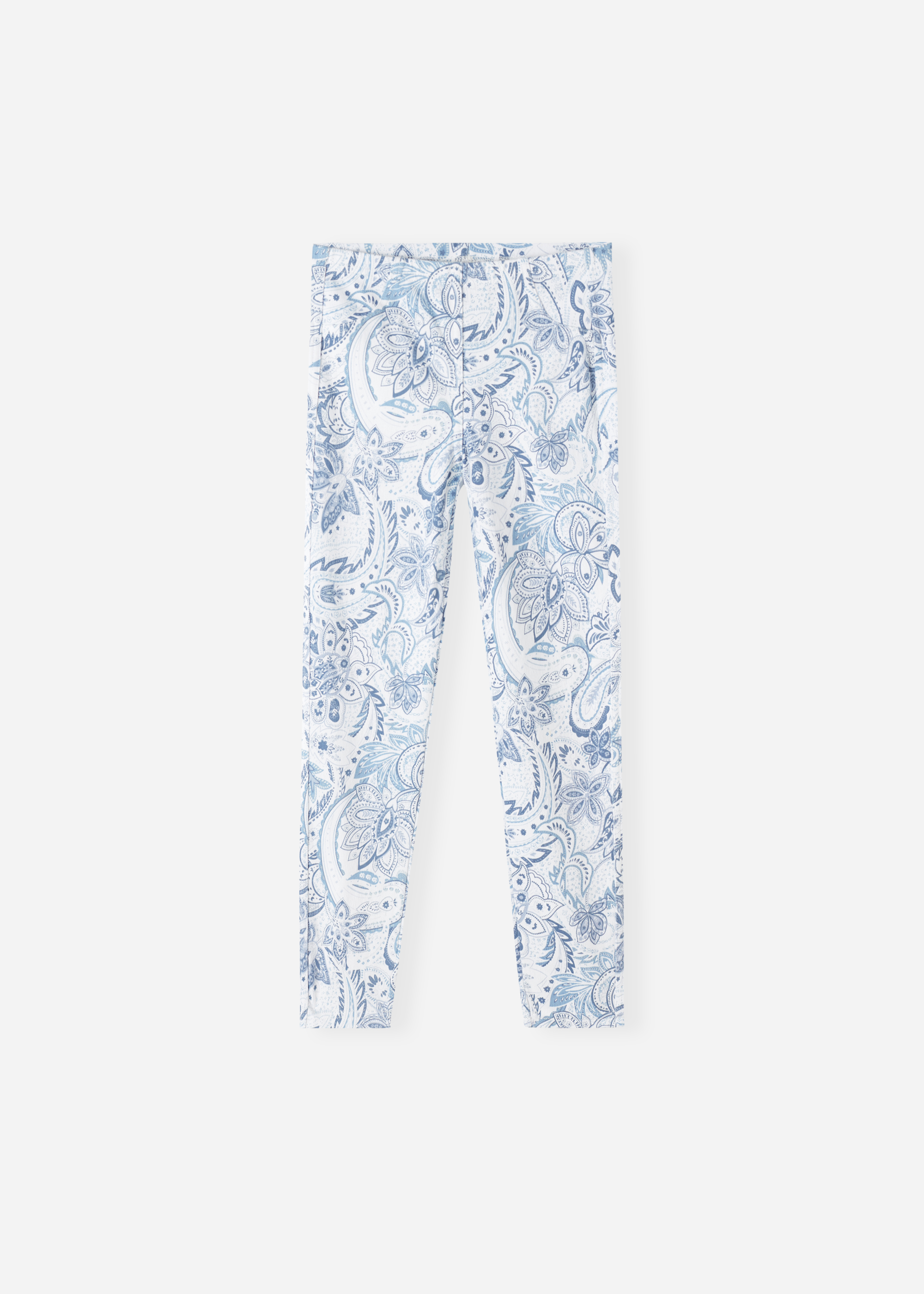 Girls’ Paisley Print Denim Leggings - Leggings - Calzedonia
