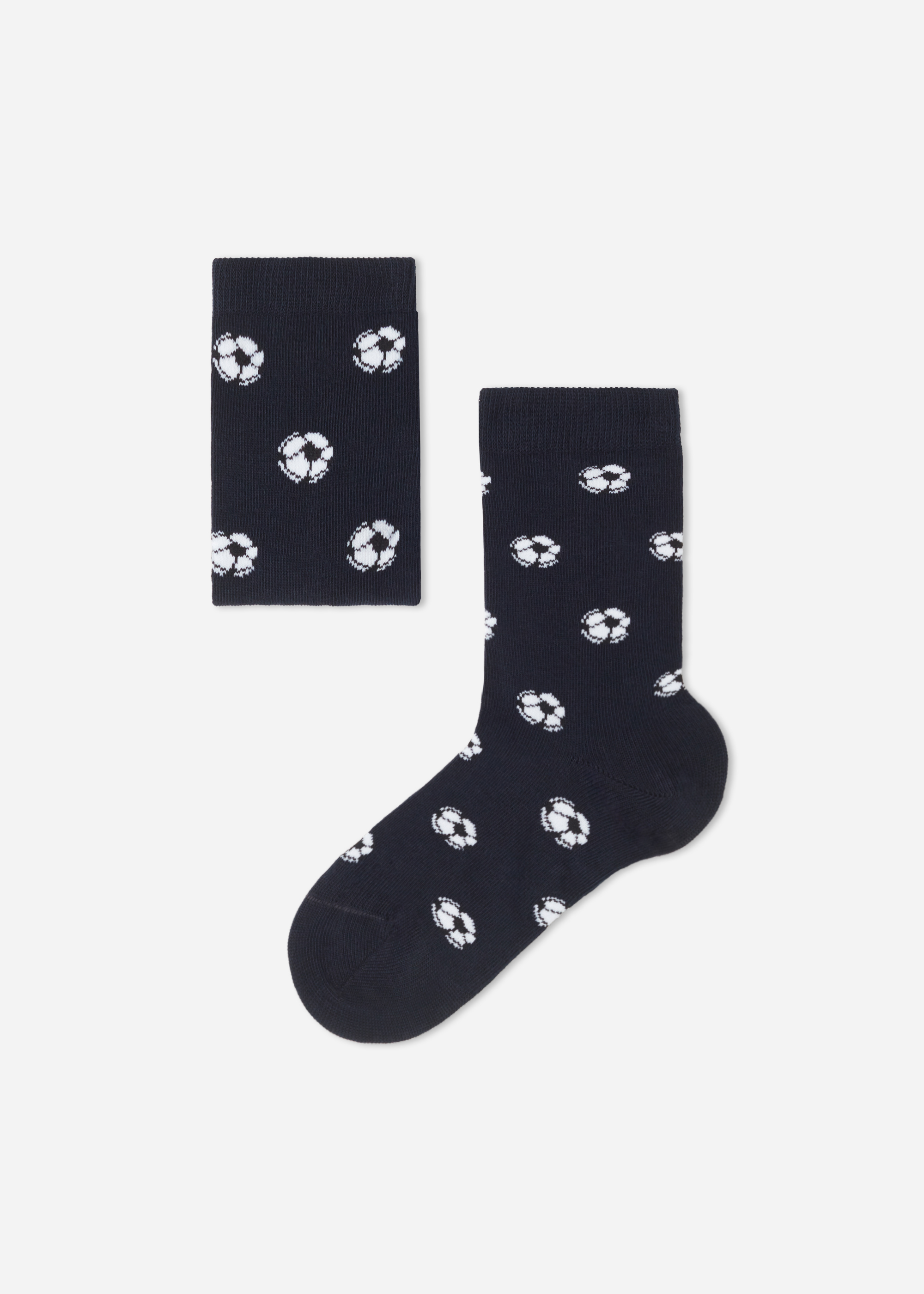 Kids’ Soccer Pattern Short Socks - Calzedonia